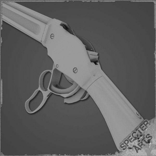 1887 shotgun 3d model