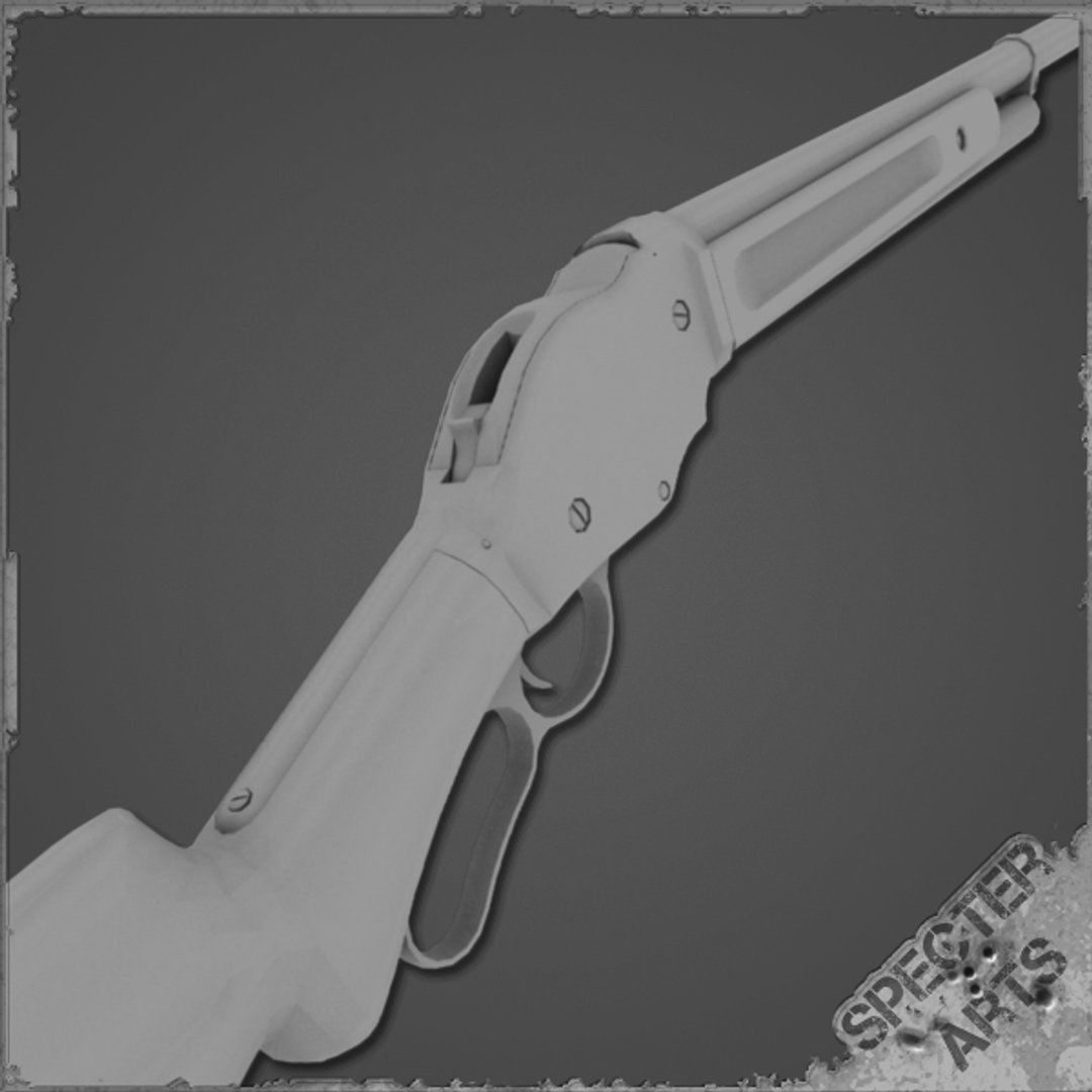1887 shotgun 3d model