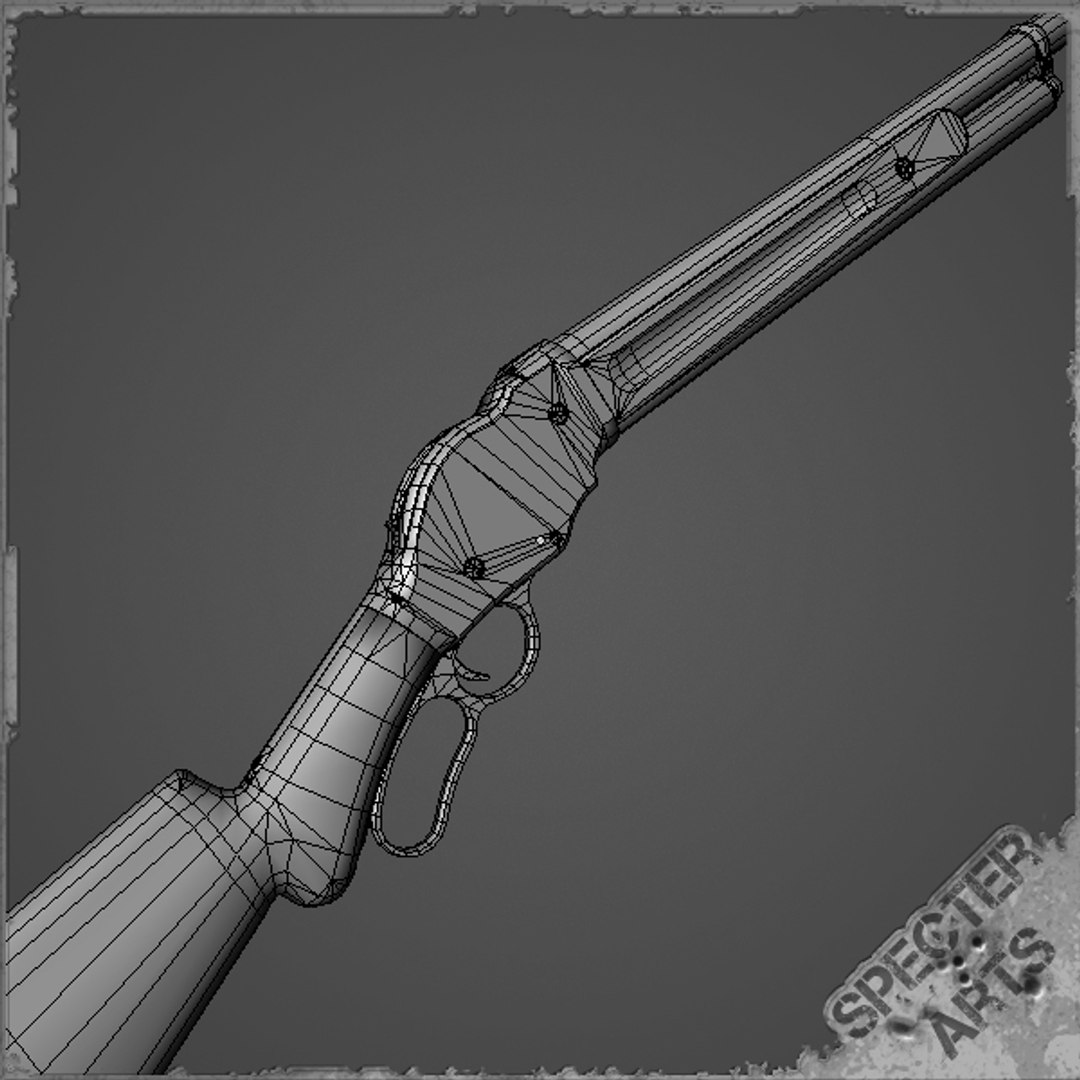 1887 Shotgun 3d Model