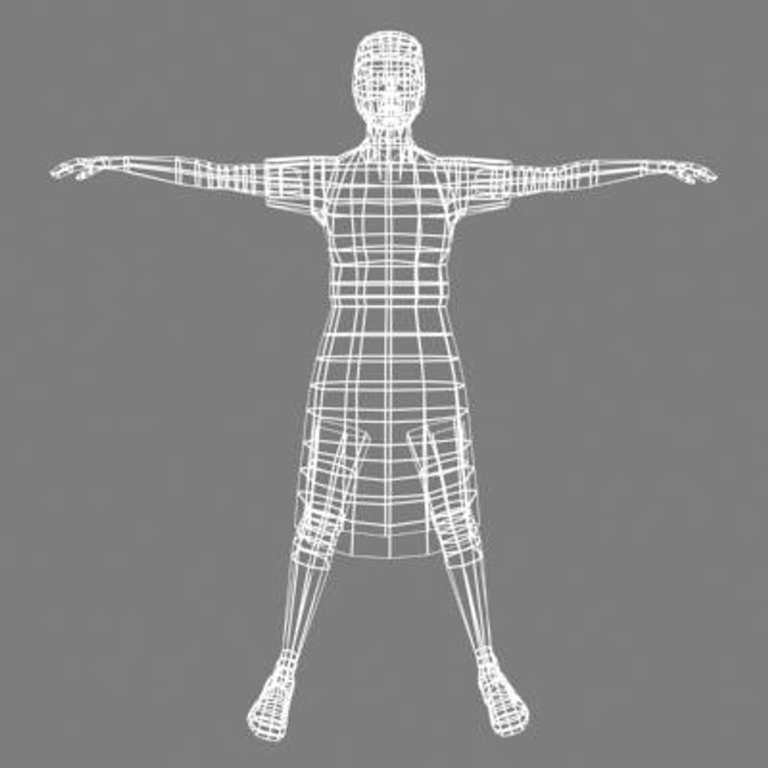 female woman human 3d max