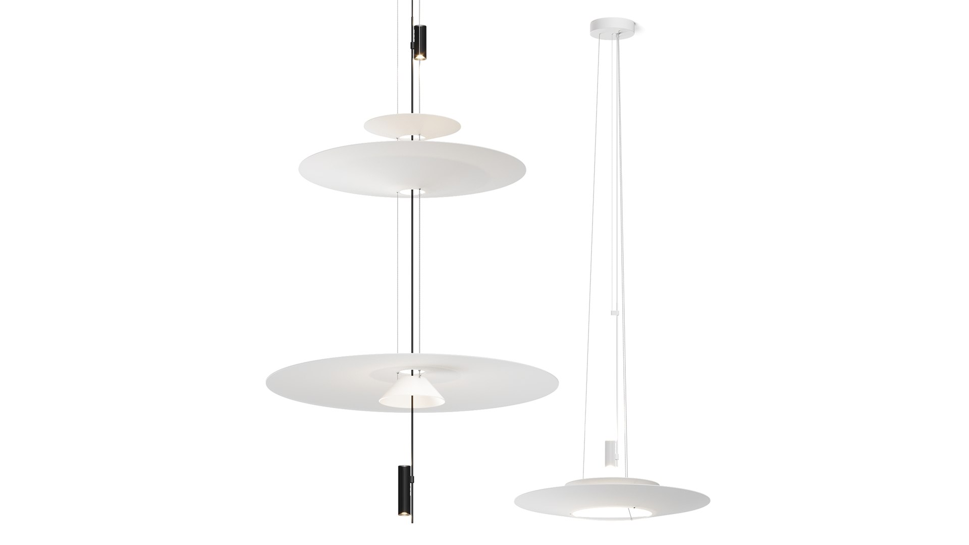 Vibia Flamingo 1540 1560 Dimmable Pendant Lamp 3D Model - TurboSquid ...