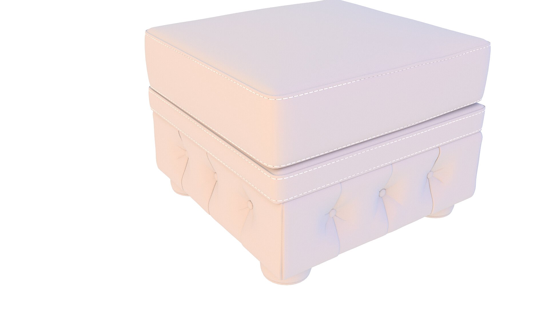 3D ottoman modeled seams model - TurboSquid 1524945