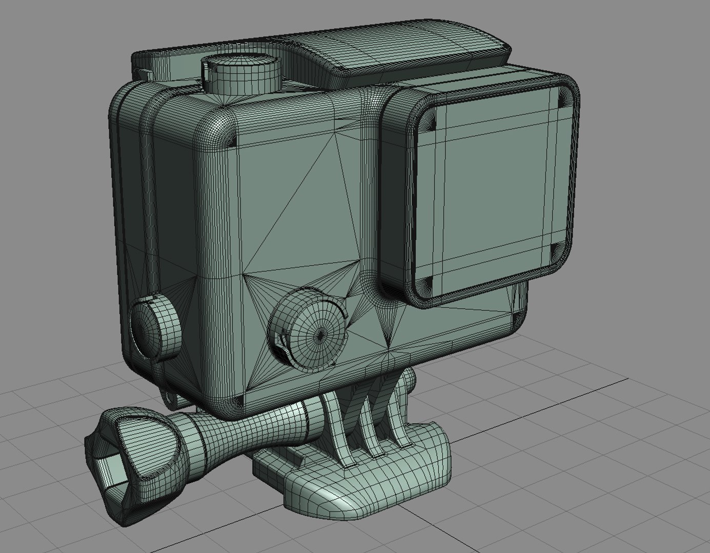 3d Model Camera Gopro Hero4 Black