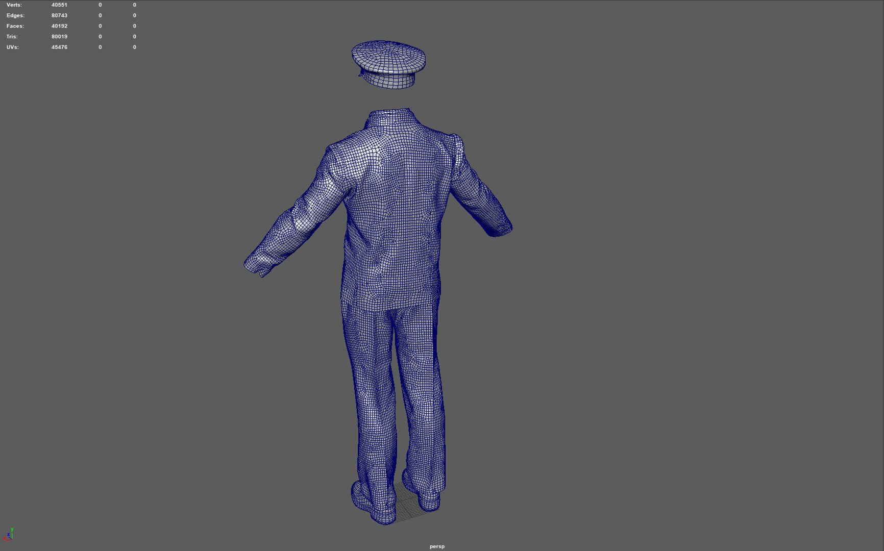 3D Airline Pilot Uniform Model - TurboSquid 2156405