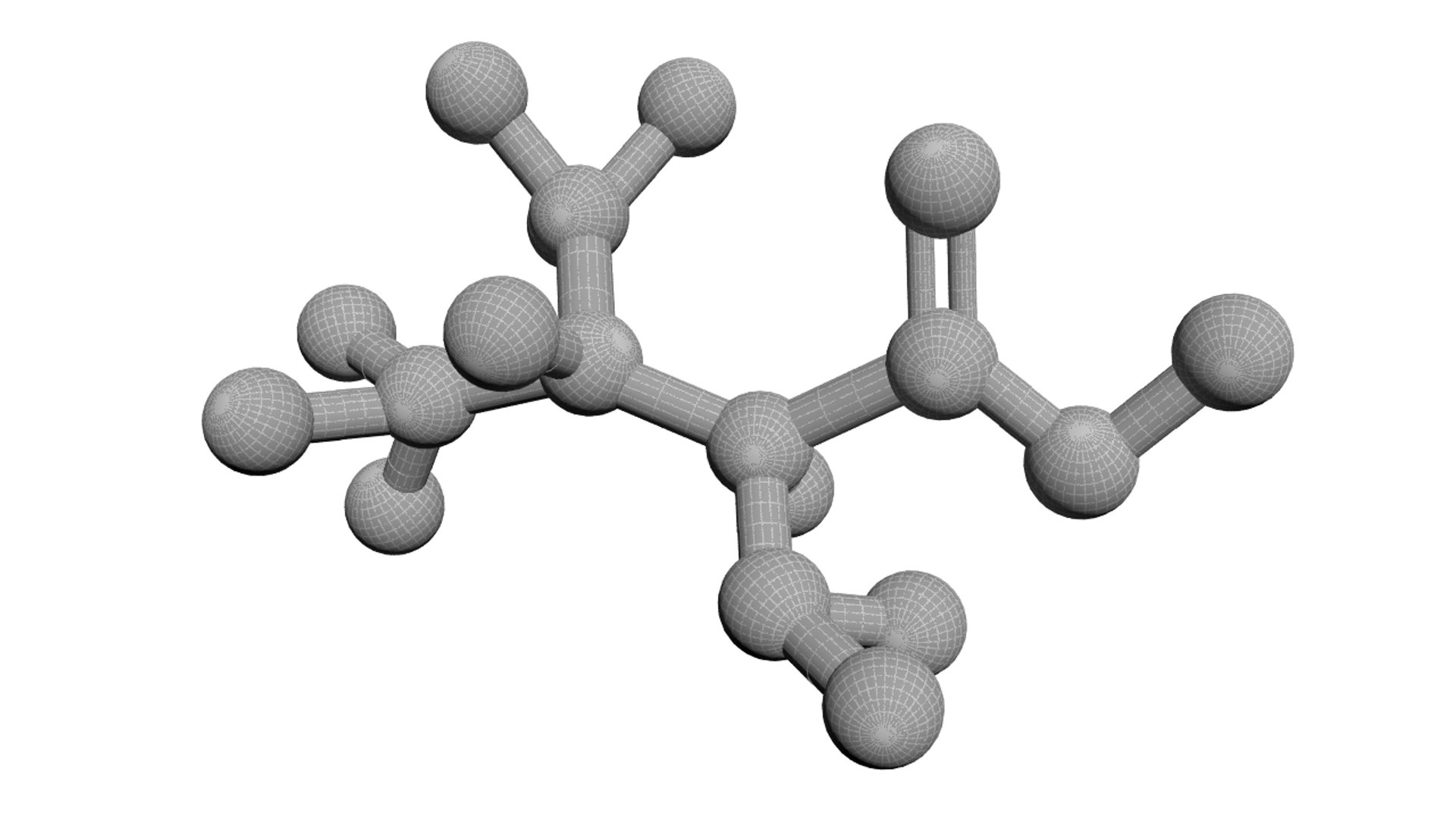 Valine molecule c5h11no2 3D model - TurboSquid 1427444