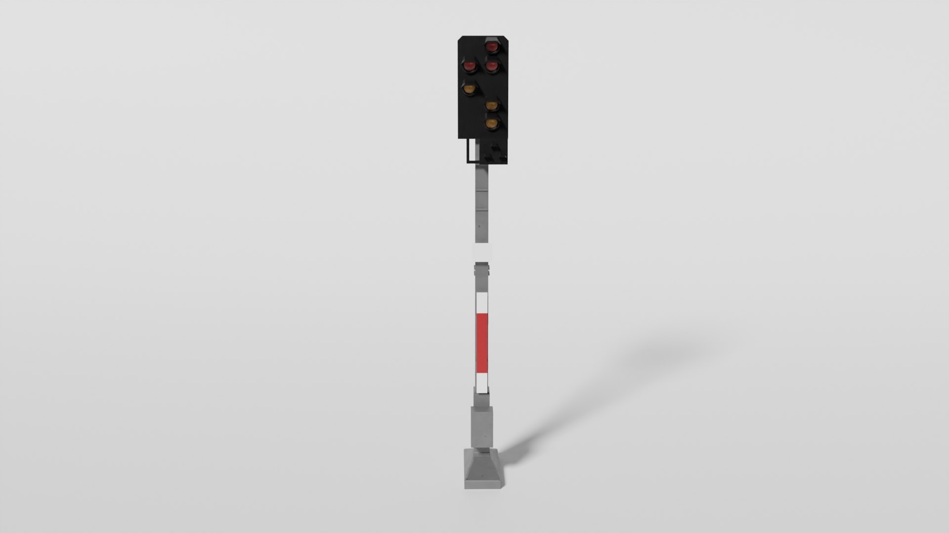 Railway Exit Signal 3D Model - TurboSquid 2050936