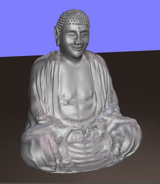 3d model buddha statue