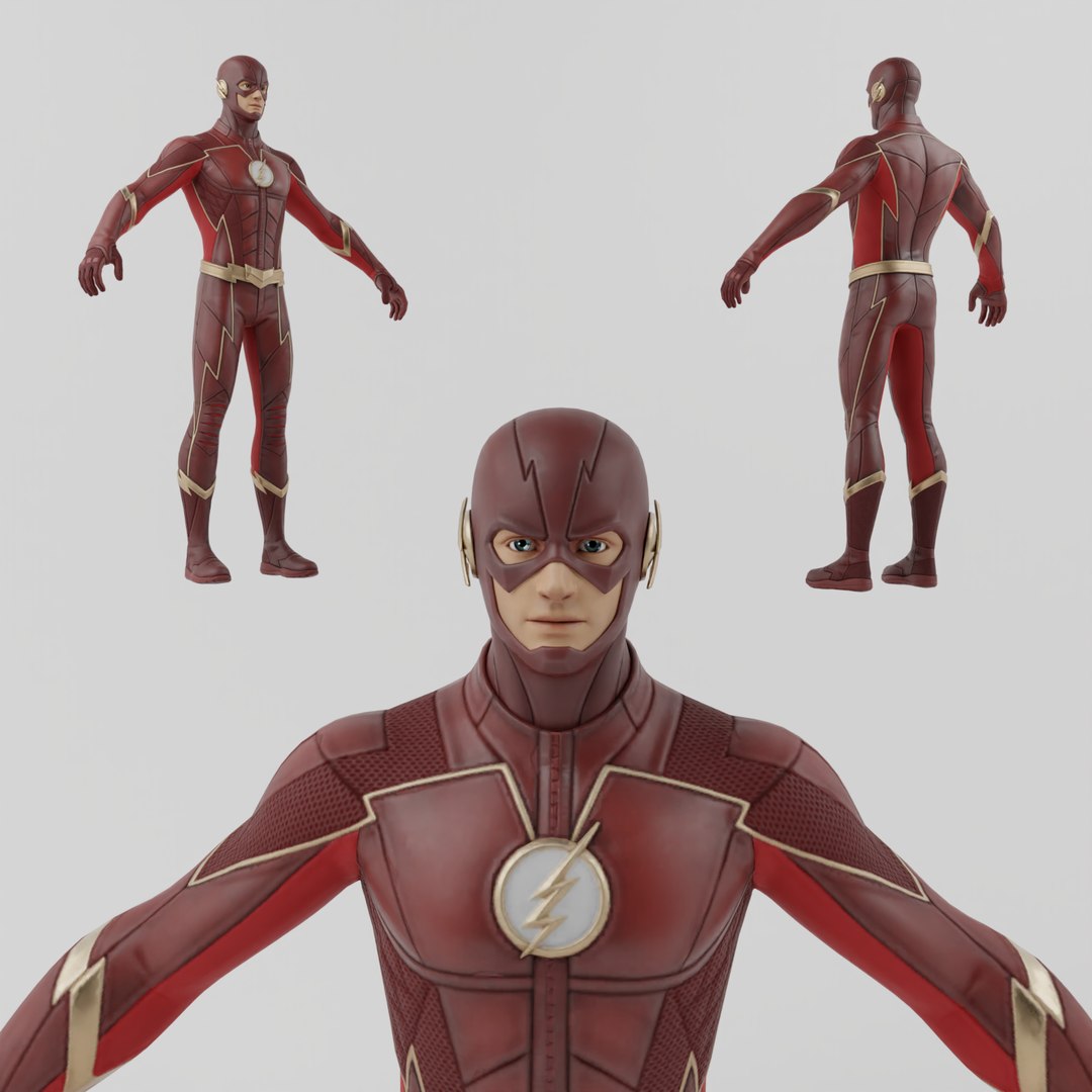 3D model Flash Lowpoly Rigged - TurboSquid 2033898