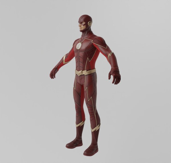 3D model Flash Lowpoly Rigged - TurboSquid 2033898