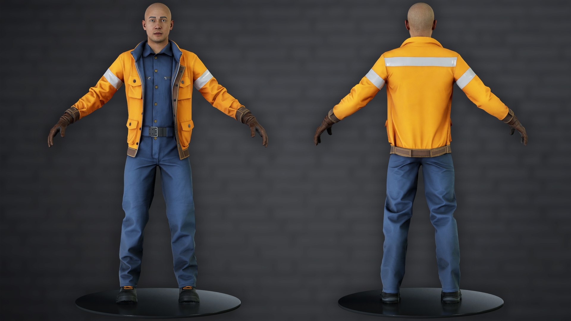 Workers Bundle 3D Model - TurboSquid 2358073