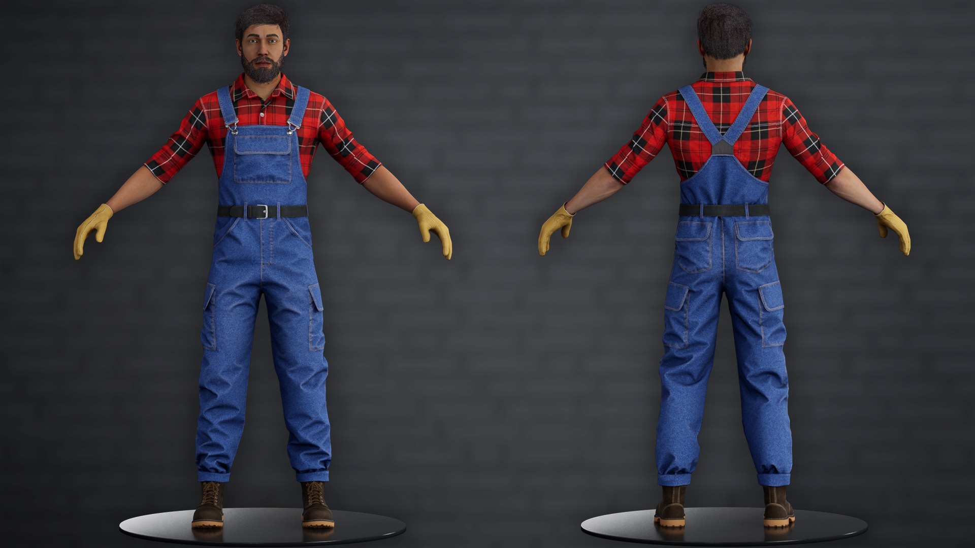 Workers Bundle 3D Model - TurboSquid 2358073