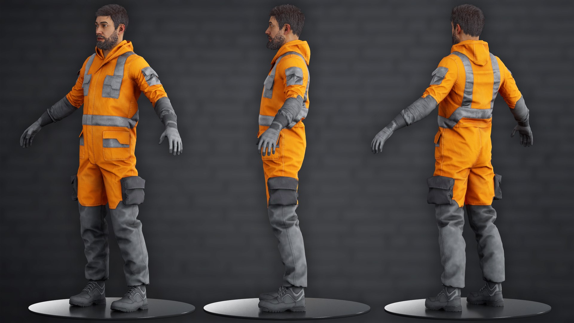 Workers Bundle 3D Model - TurboSquid 2358073