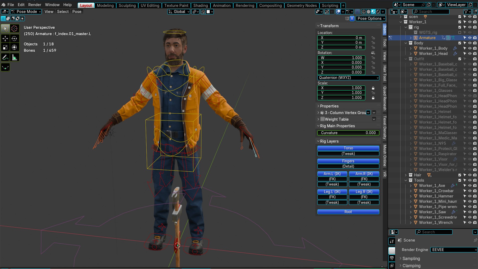 Workers Bundle 3D Model - TurboSquid 2358073