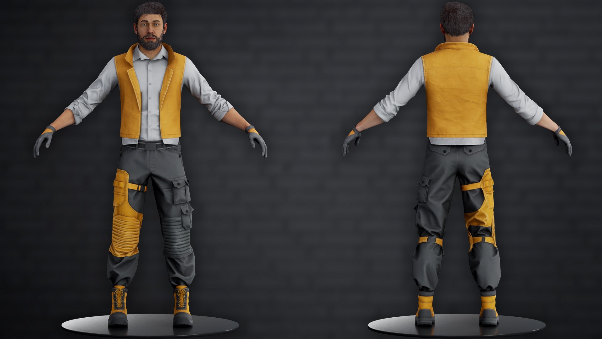 Workers Bundle 3D Model - TurboSquid 2358073