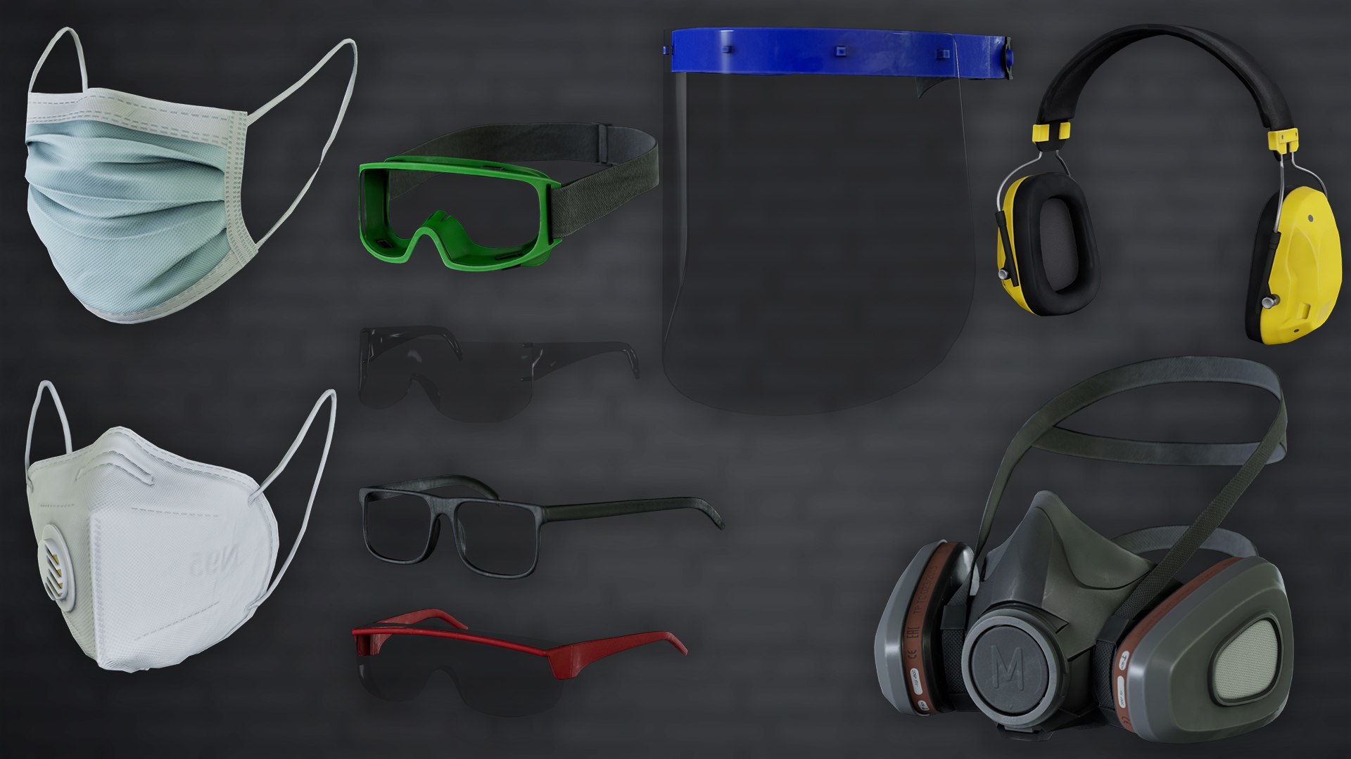 Workers Bundle 3D Model - TurboSquid 2358073