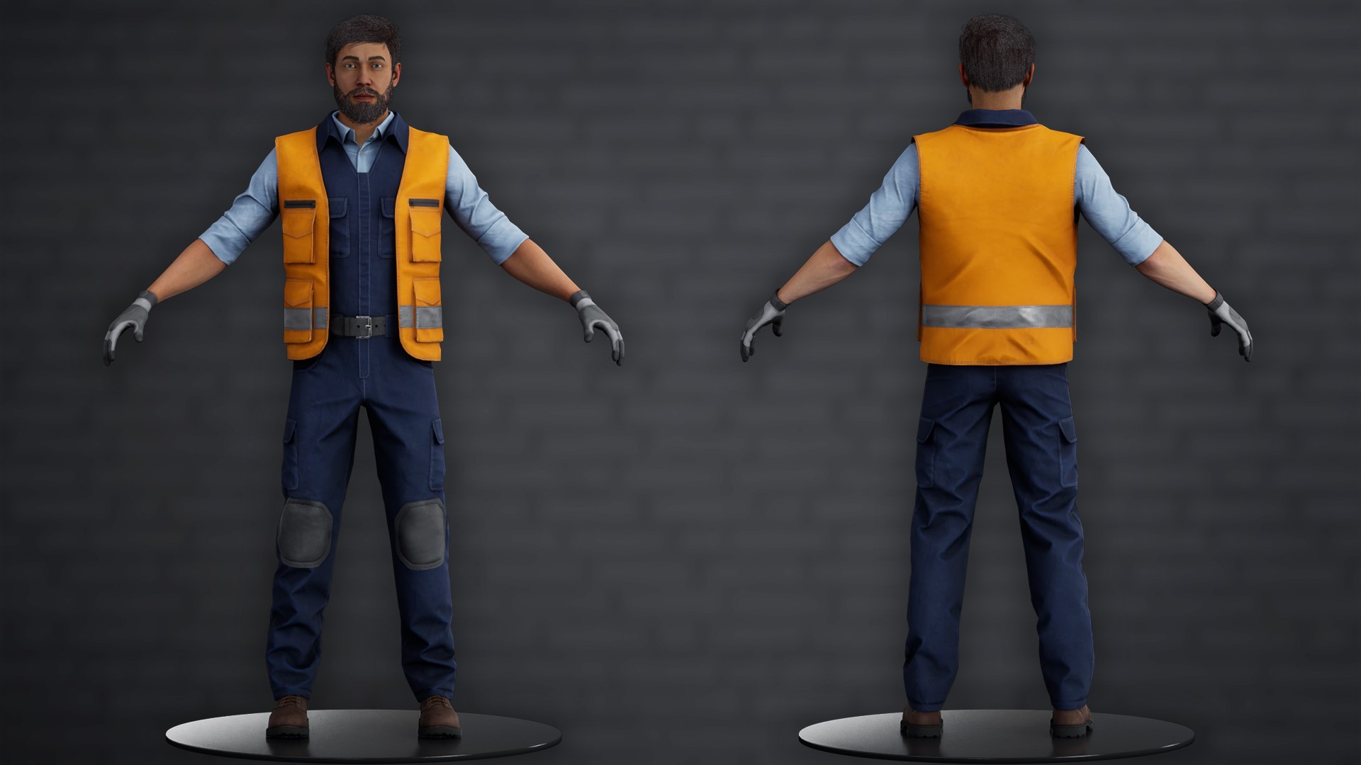 Workers Bundle 3D Model - TurboSquid 2358073