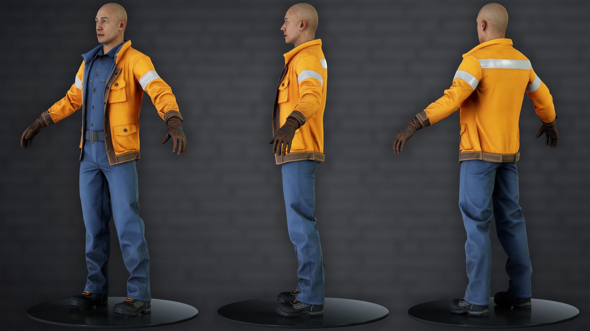 Workers Bundle 3D Model - TurboSquid 2358073