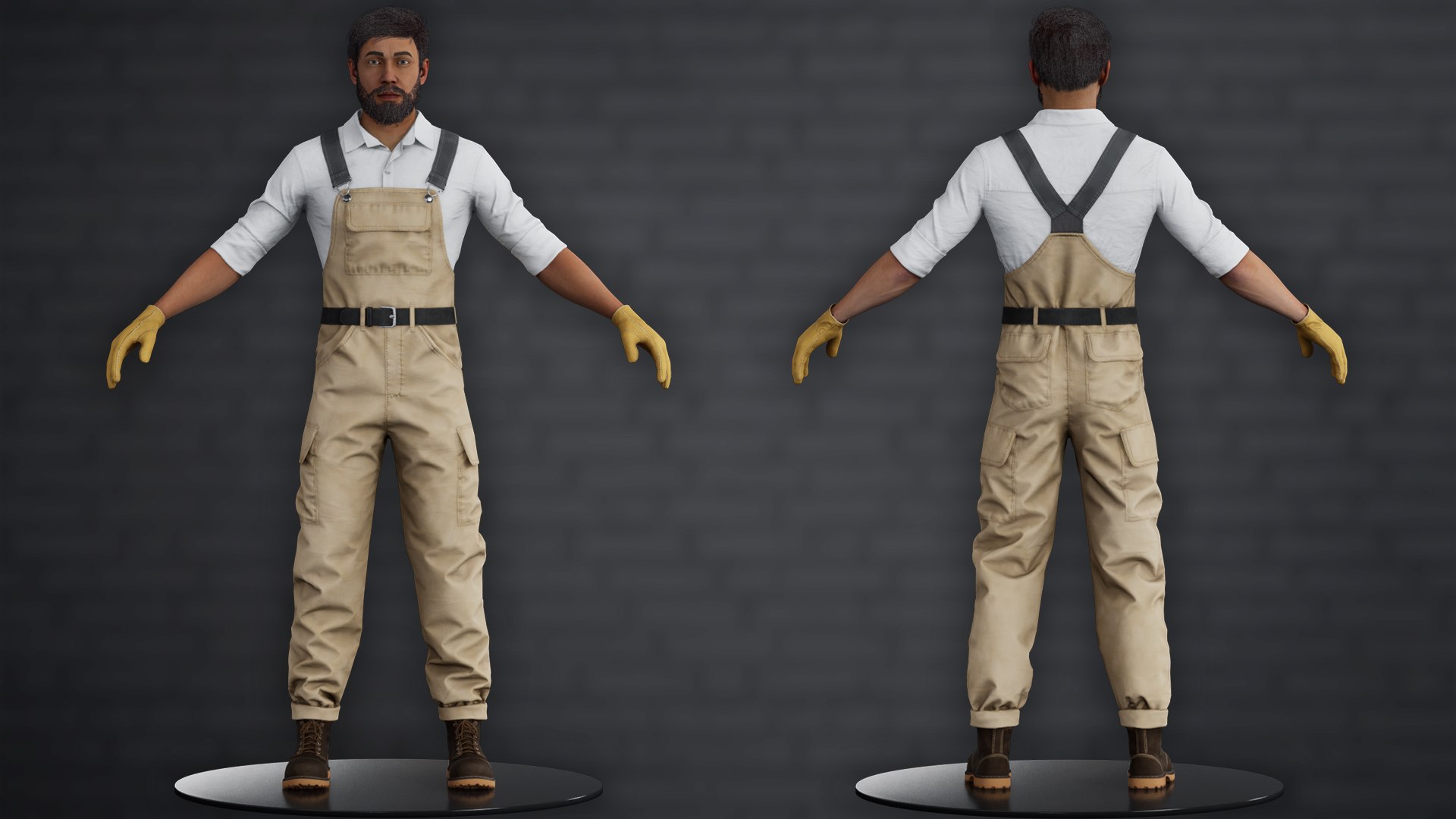 Workers Bundle 3D Model - TurboSquid 2358073