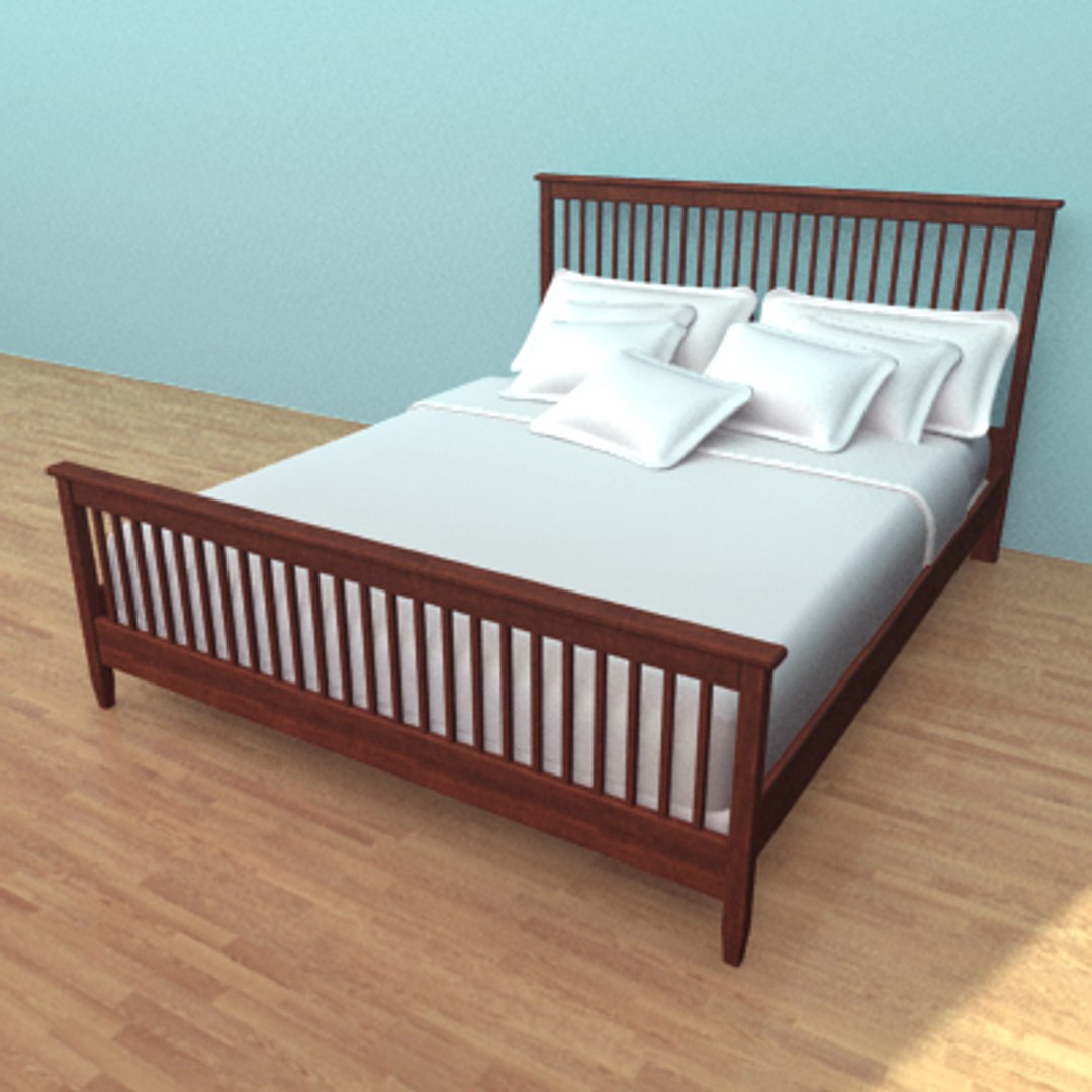 Bed Pillows Mattress 3d Obj