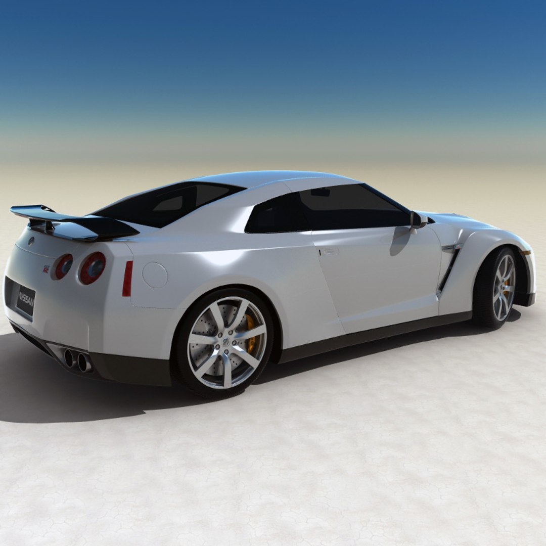 Realistic Nissan Gt-r 3d Model