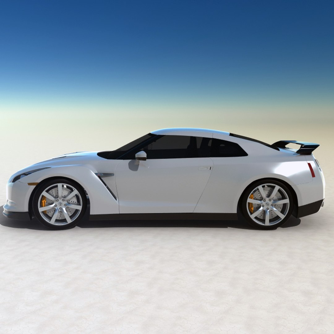 Realistic Nissan Gt-r 3d Model