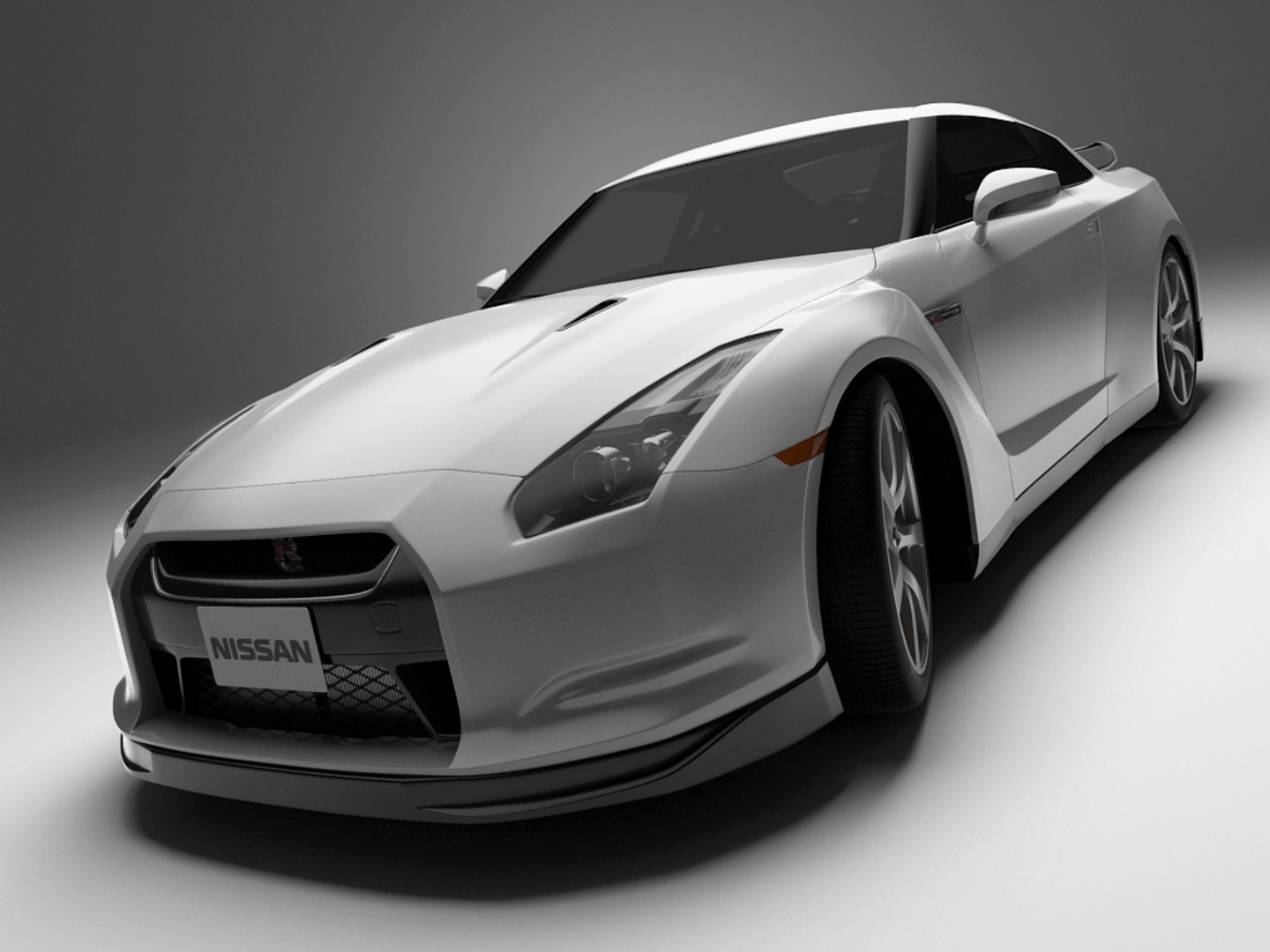 Realistic Nissan Gt-r 3d Model