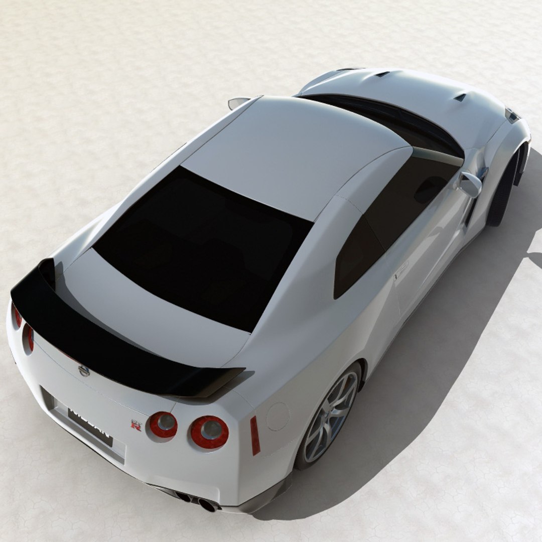 Realistic Nissan Gt-r 3d Model