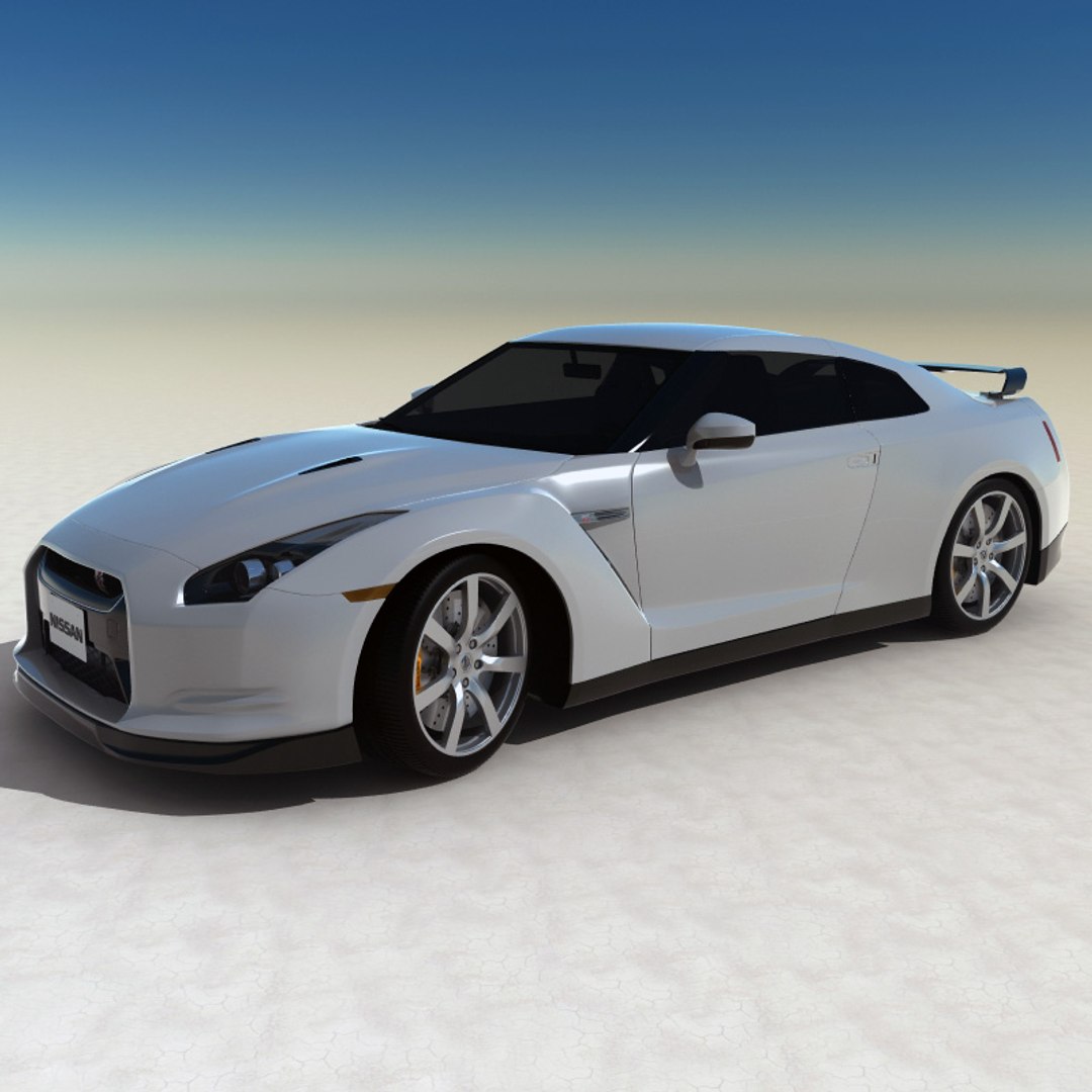 Realistic Nissan Gt-r 3d Model