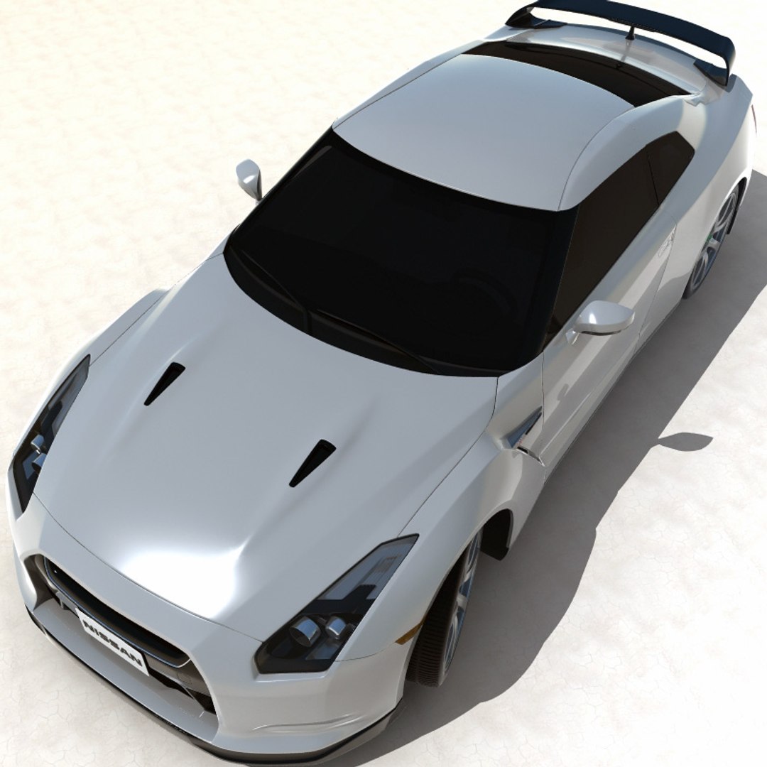 Realistic Nissan Gt-r 3d Model