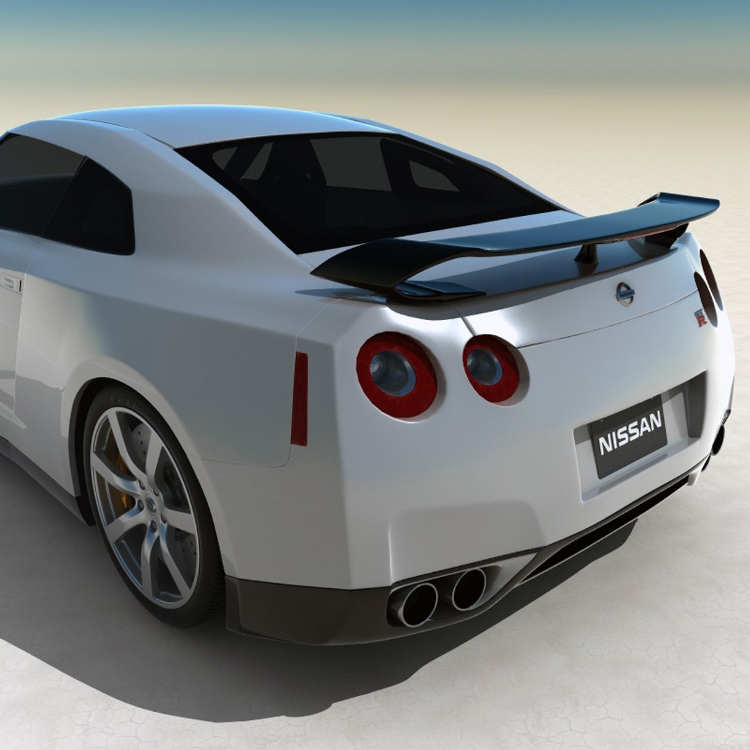 Realistic Nissan Gt-r 3d Model