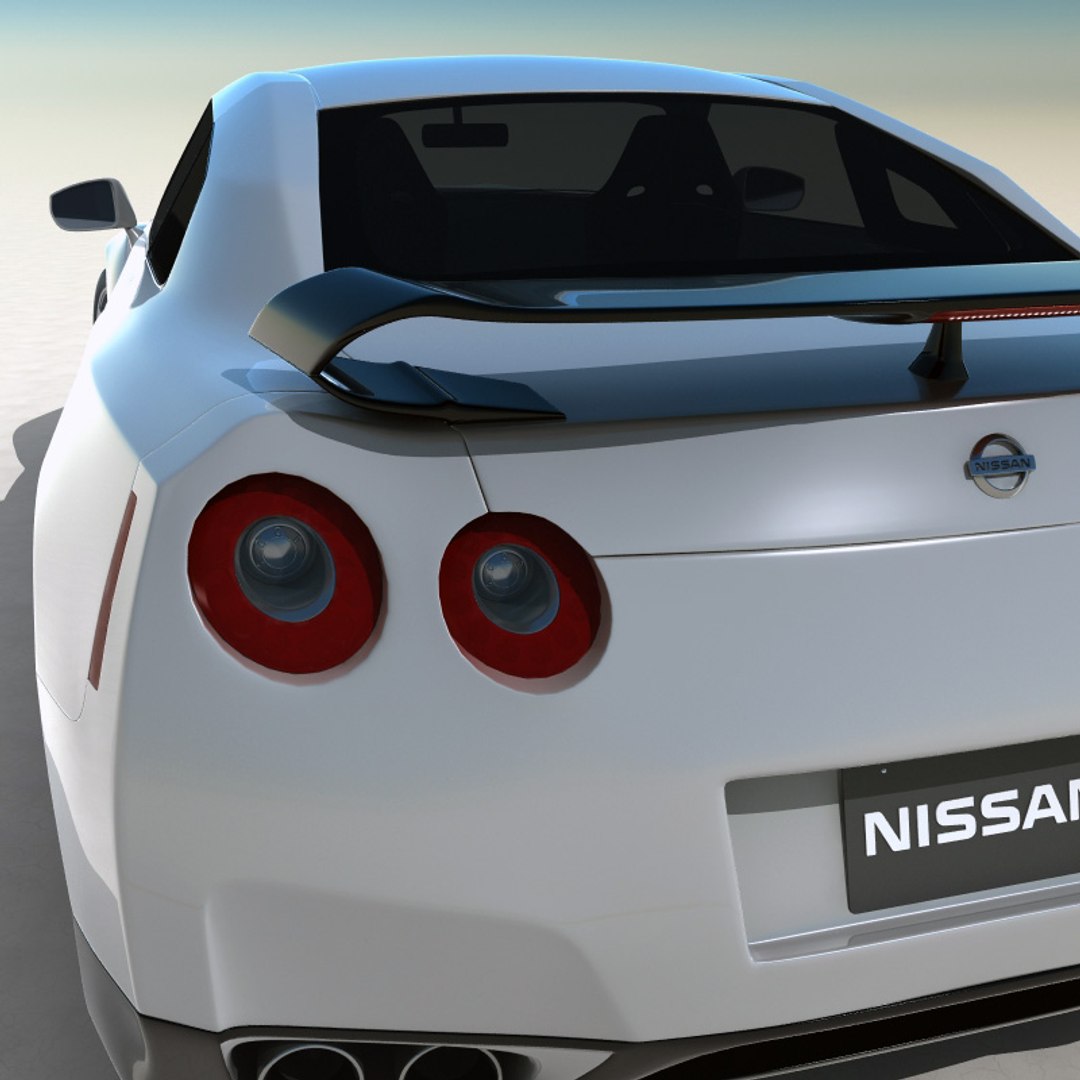 Realistic Nissan Gt-r 3d Model
