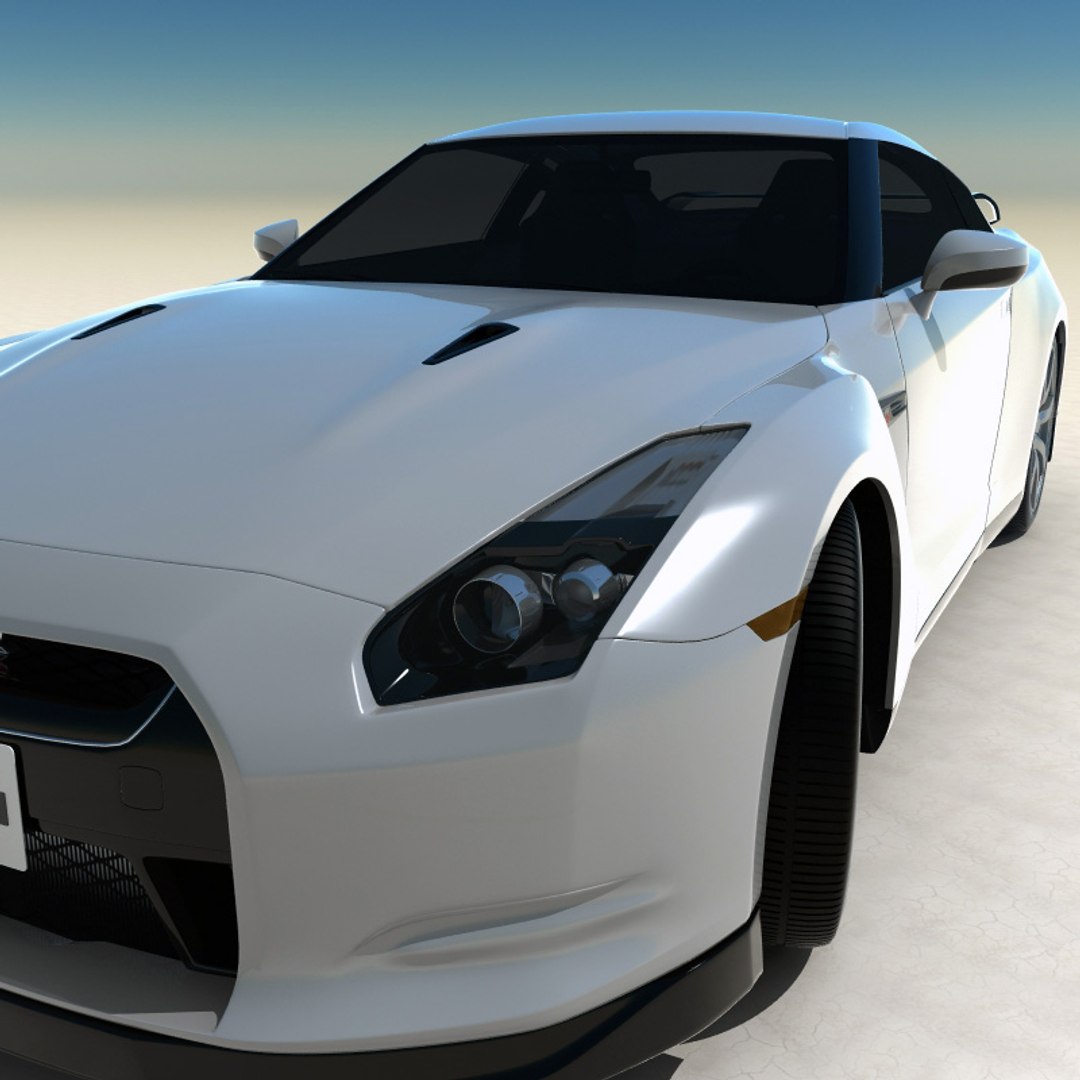 Realistic Nissan Gt-r 3d Model