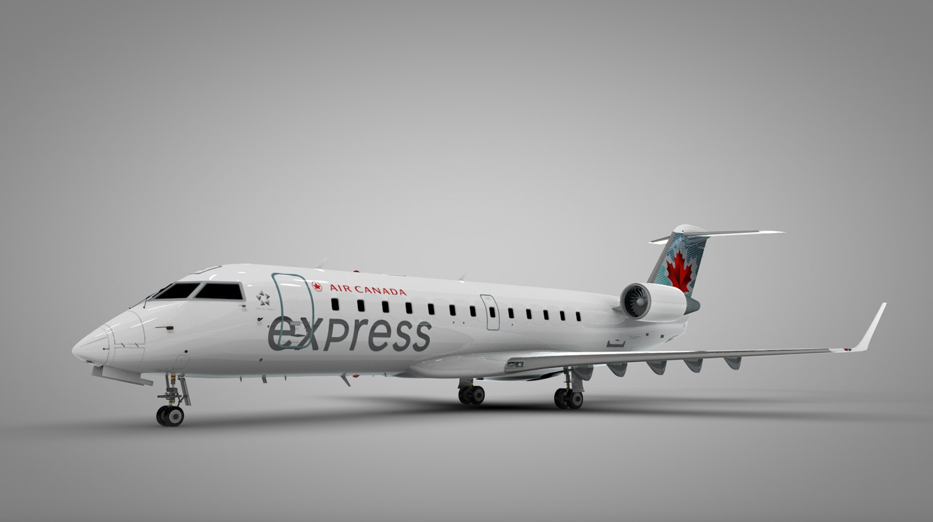 Air Canada Bombardier Crj Model - TurboSquid 1609198