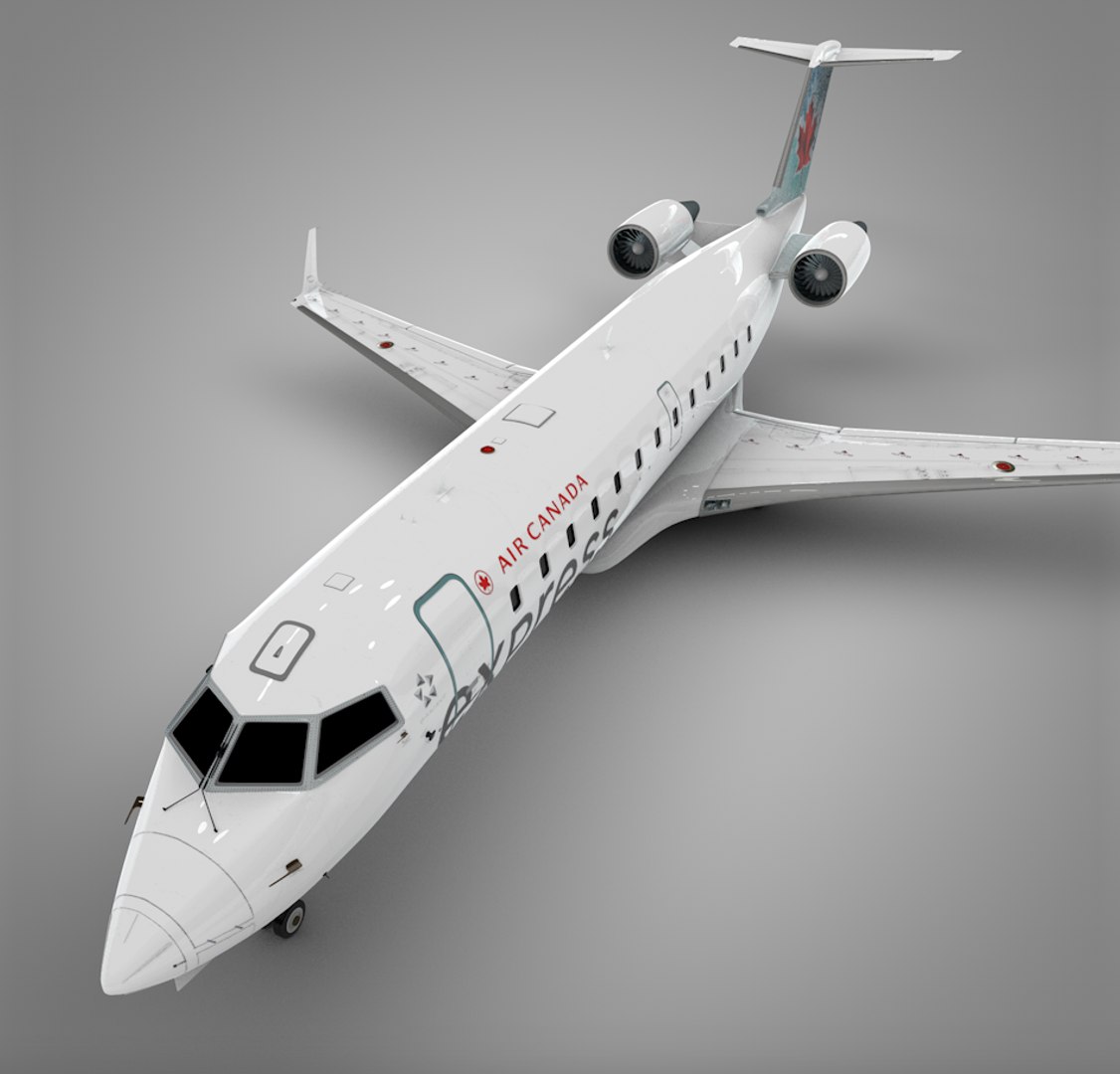 Air Canada Bombardier Crj Model - TurboSquid 1609198