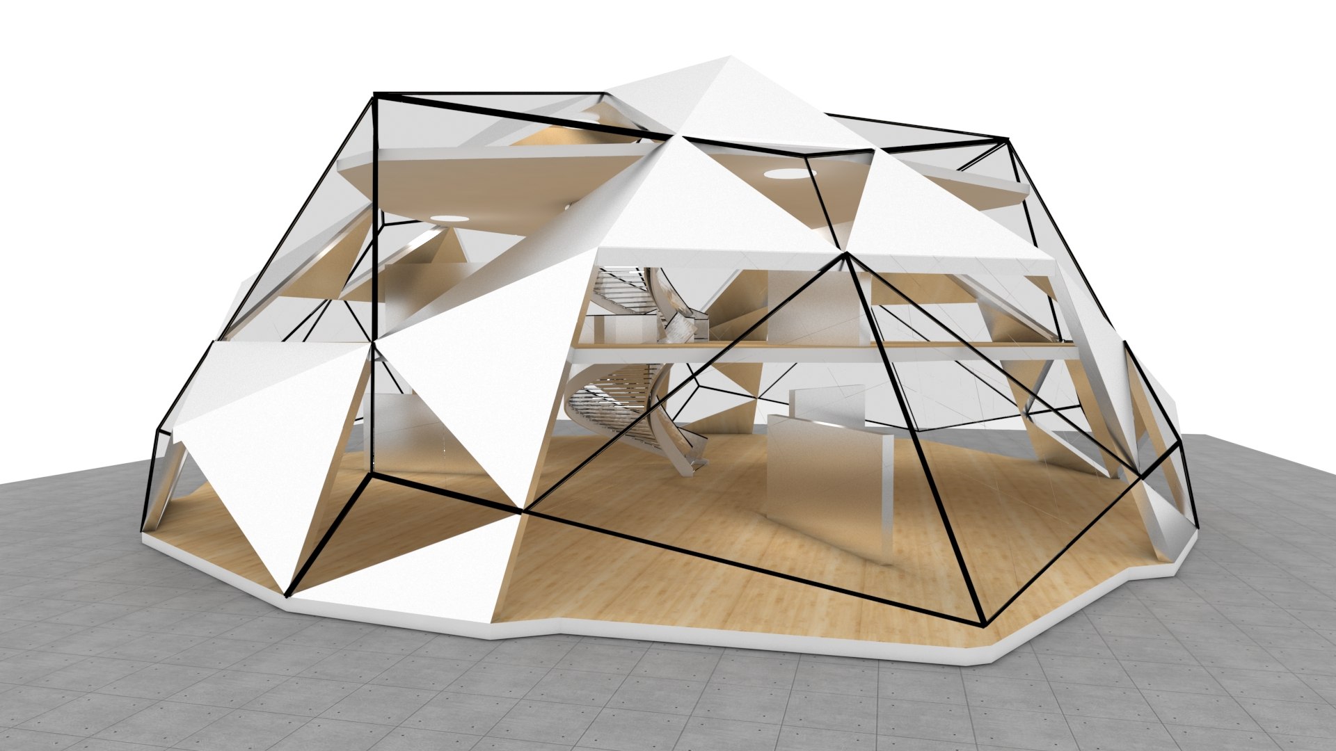 VR Art Gallery 12 Compound Icosrombi 3D Model - TurboSquid 2013088