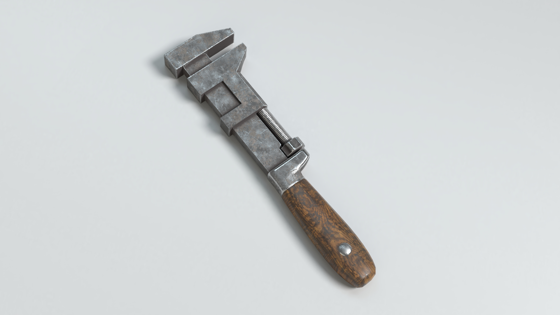 3D Old Monkey Wrench - TurboSquid 1519149