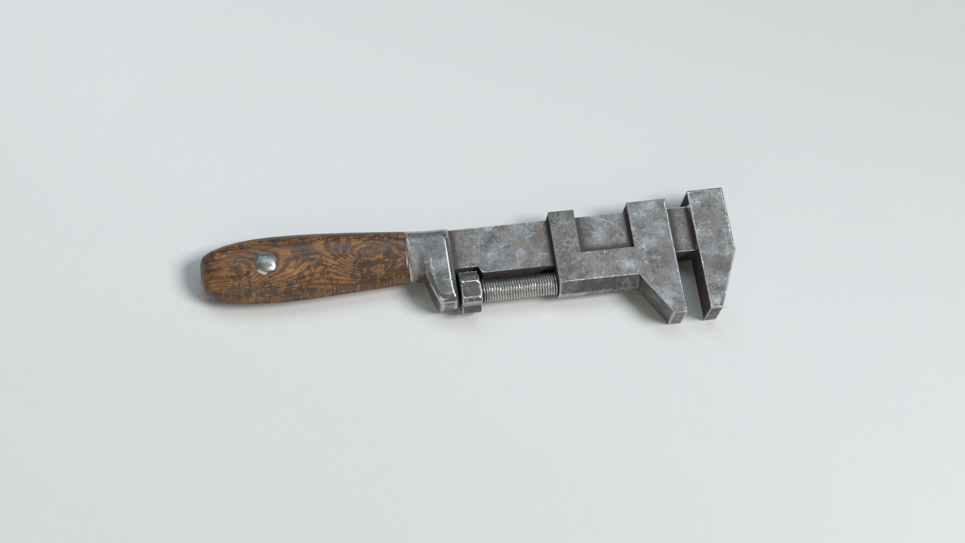 3D Old Monkey Wrench - TurboSquid 1519149
