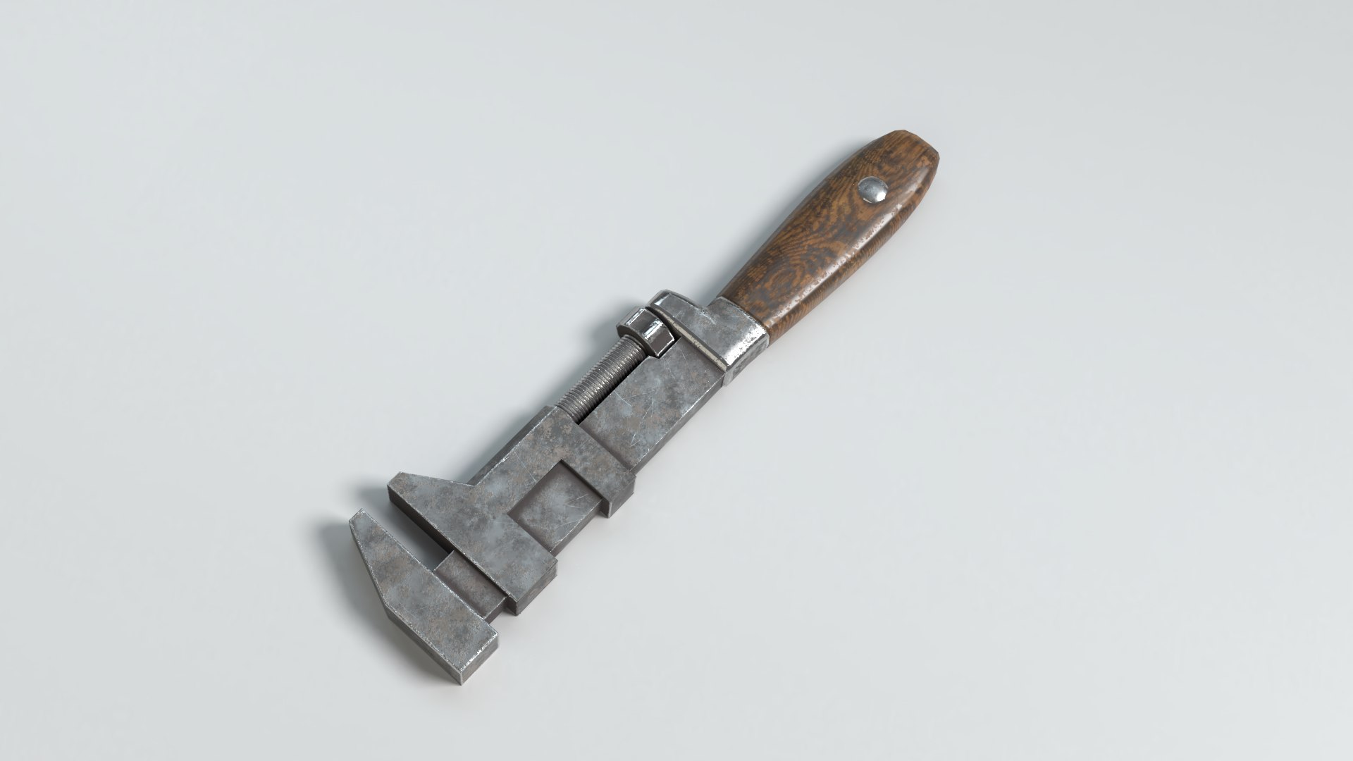 3D Old Monkey Wrench - TurboSquid 1519149