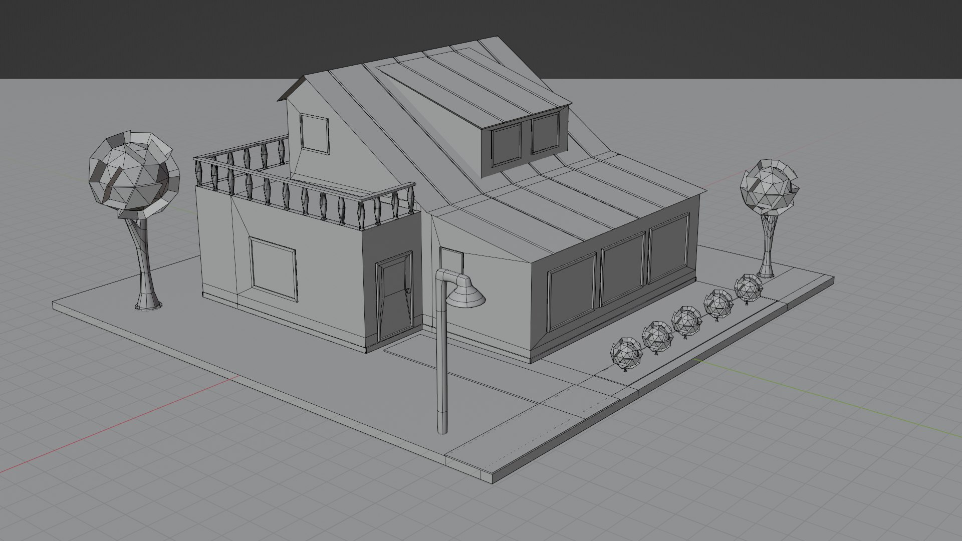 3D House Low Poly Model - TurboSquid 1974121