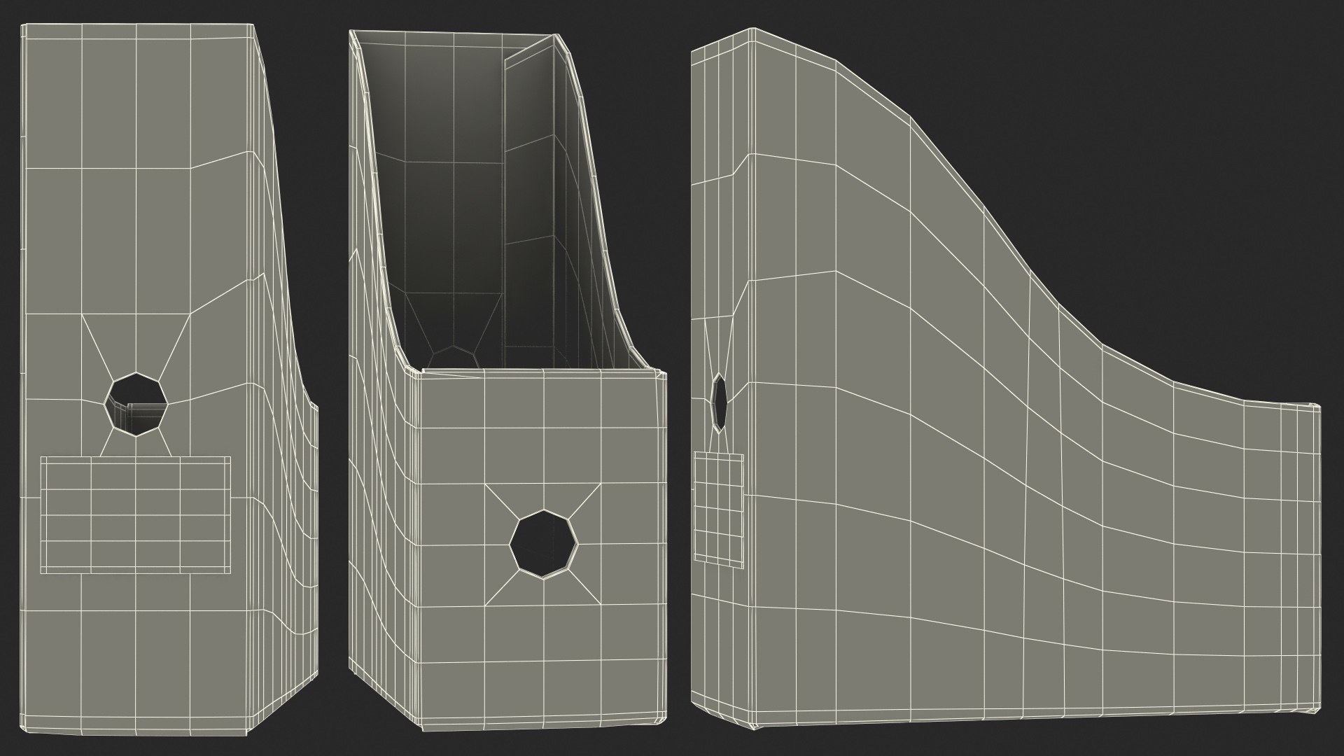 3D File Holder Organizer Box Cardboard - TurboSquid 1783923