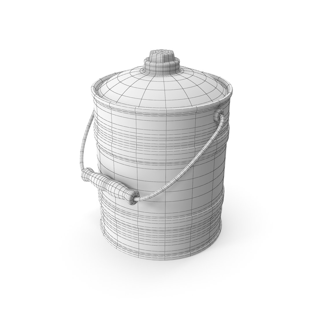 Old Can Silver 3D Model - TurboSquid 2167165