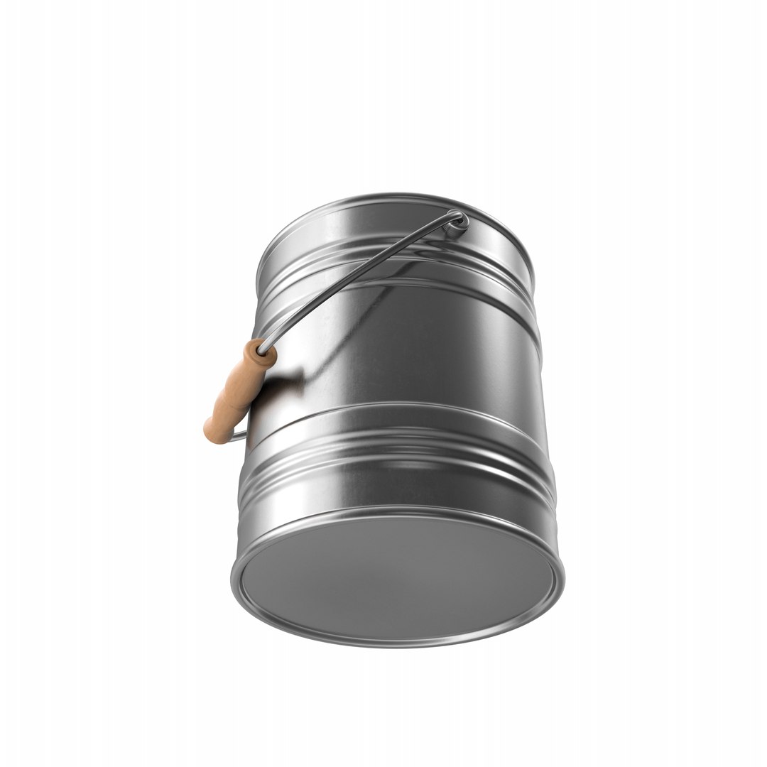 Old Can Silver 3D Model - TurboSquid 2167165