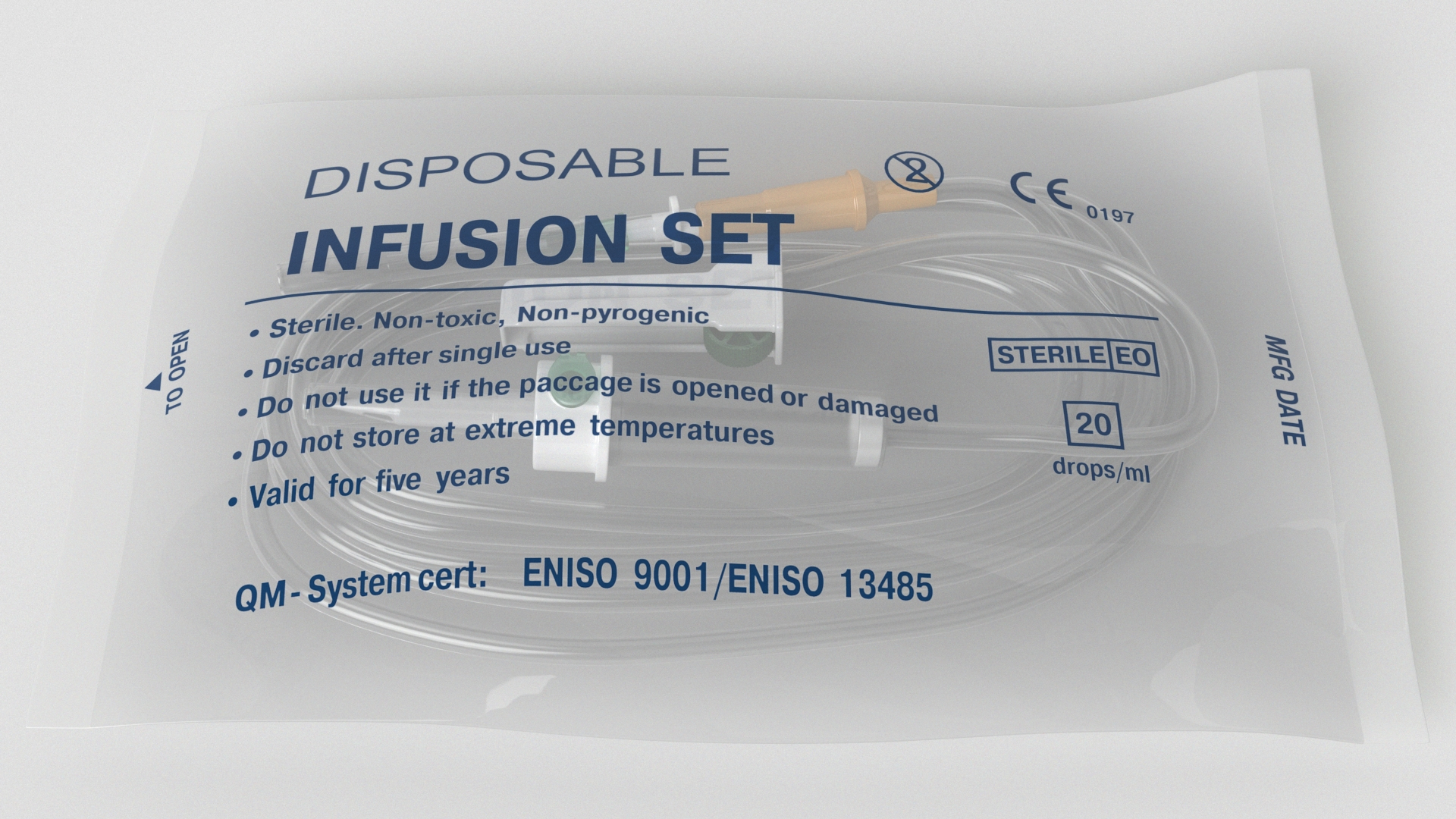 3D Disposable Infusion Set model - TurboSquid 1955397
