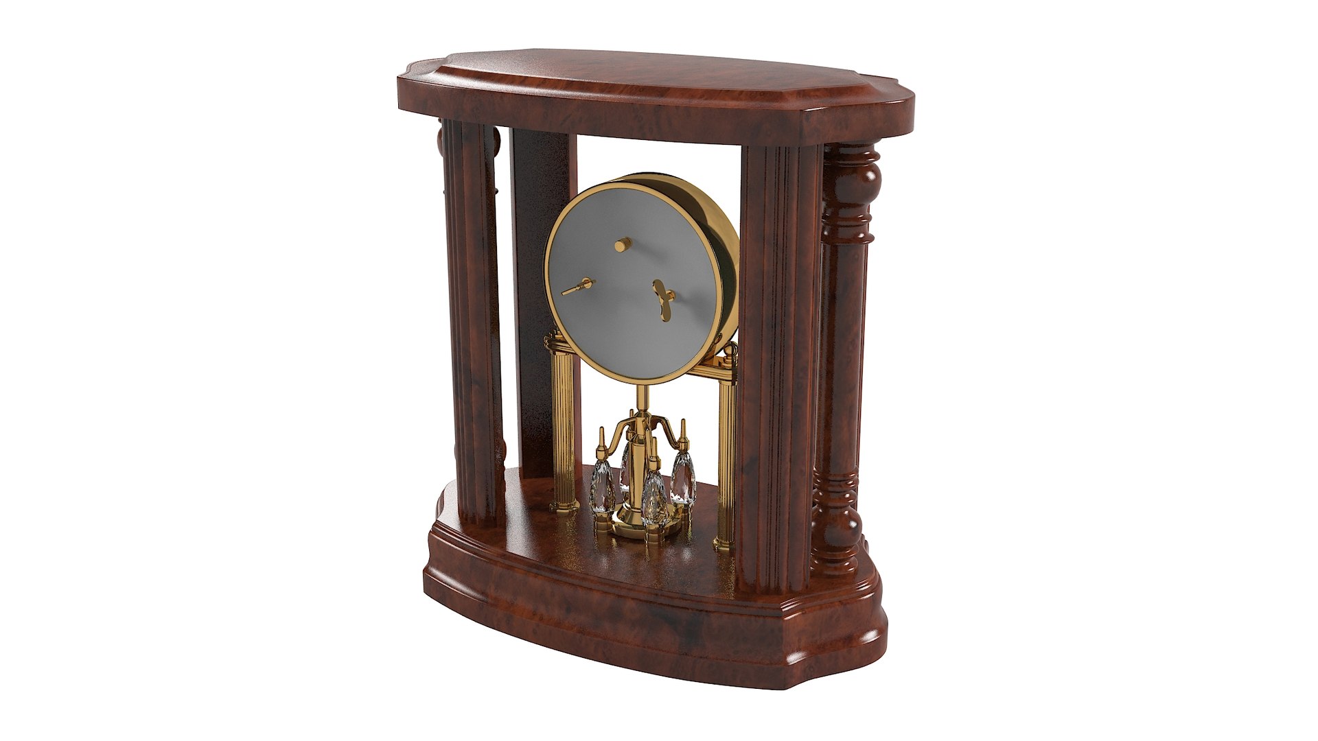 Classical table clock model - TurboSquid 1686498