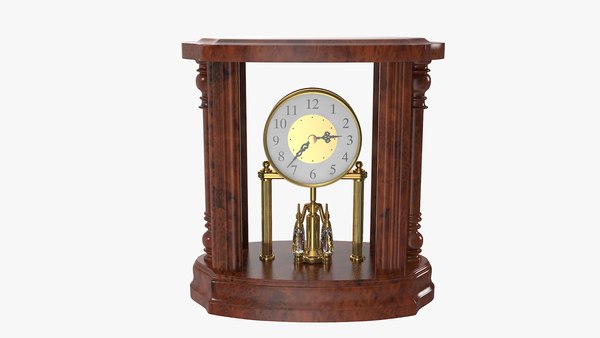 Classical table clock model - TurboSquid 1686498