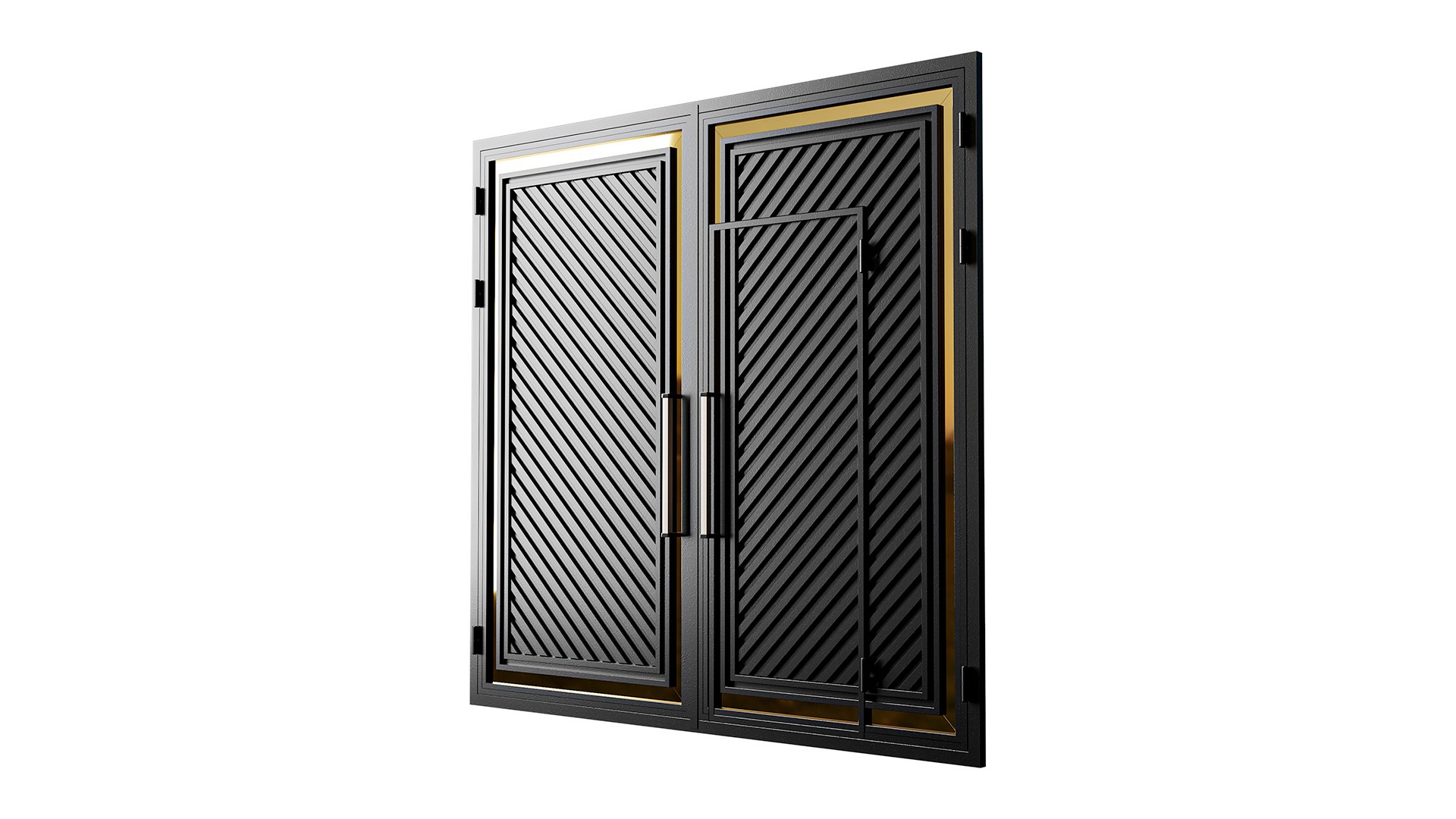 3D Model Gate Black Loft Premium 01 - TurboSquid 2260004