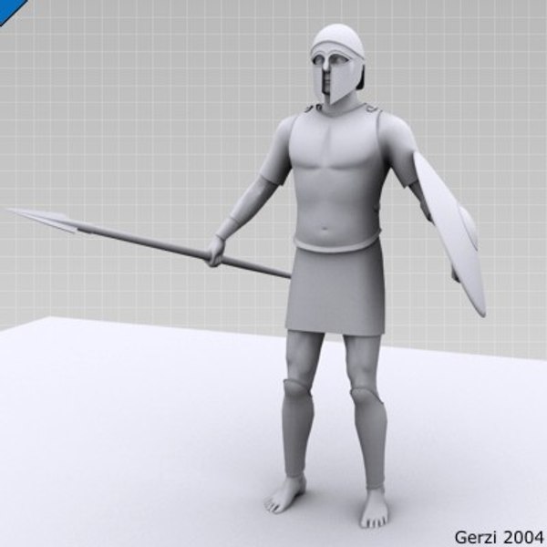 greek hoplite armour set 3d model