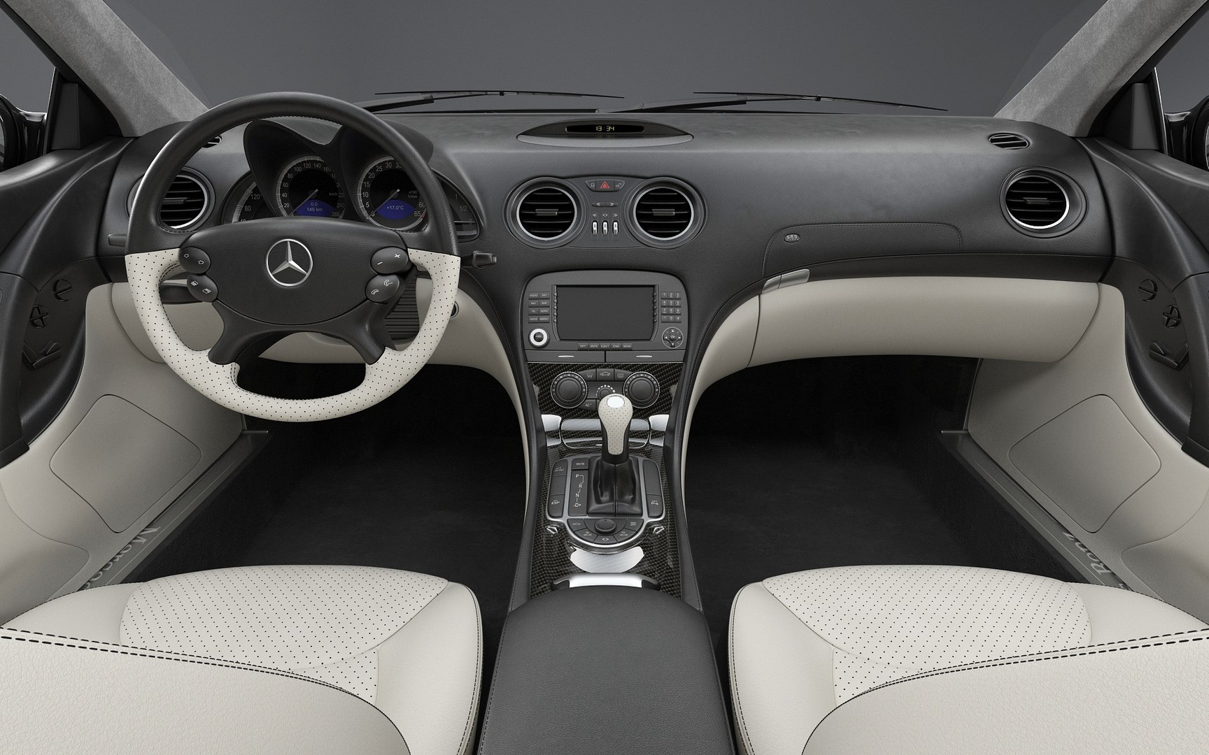 Mercedes Sl500 Interior Benz 3d Obj