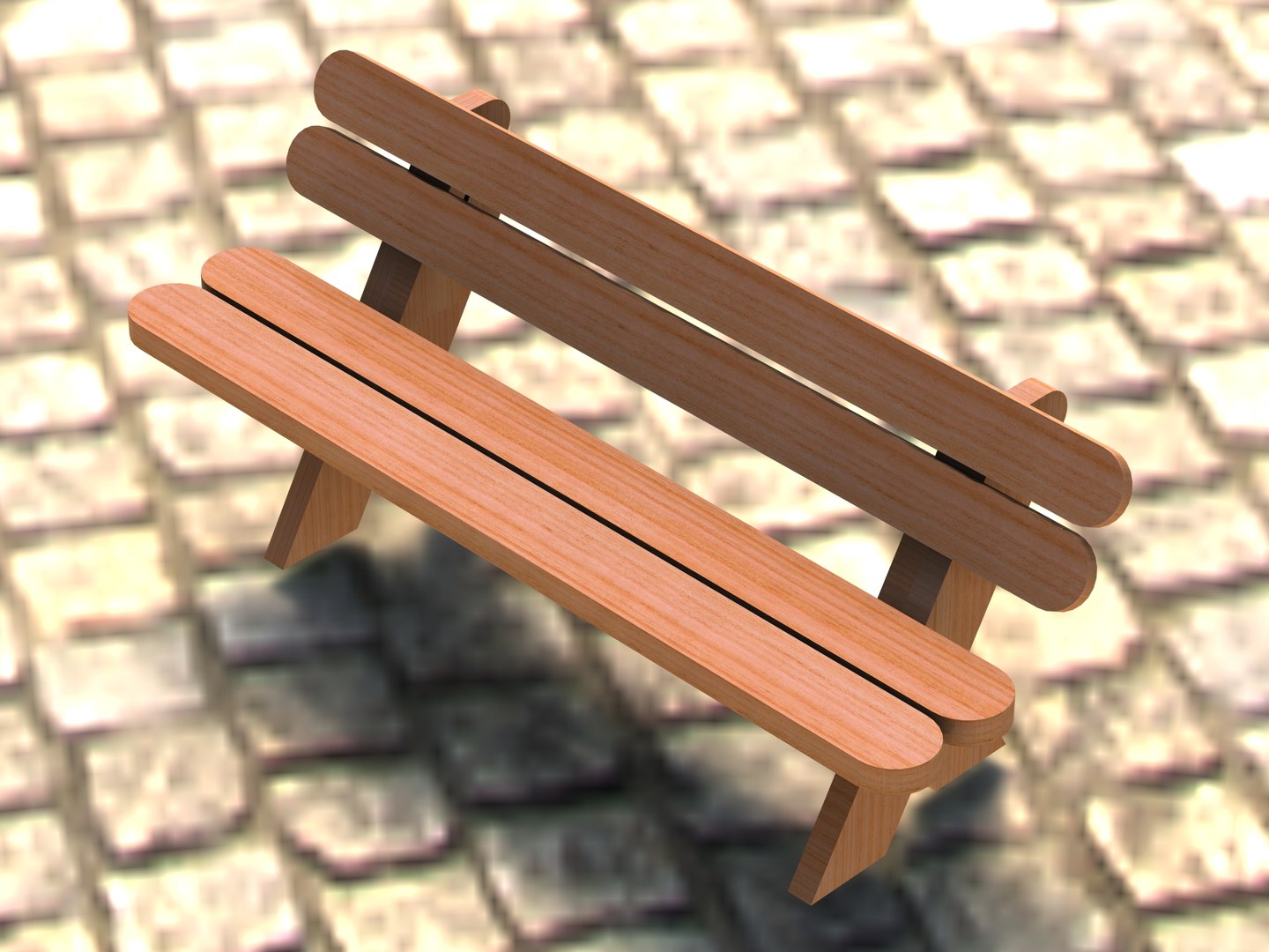 3D Outdoor Chair With Backrest Model - TurboSquid 2160321