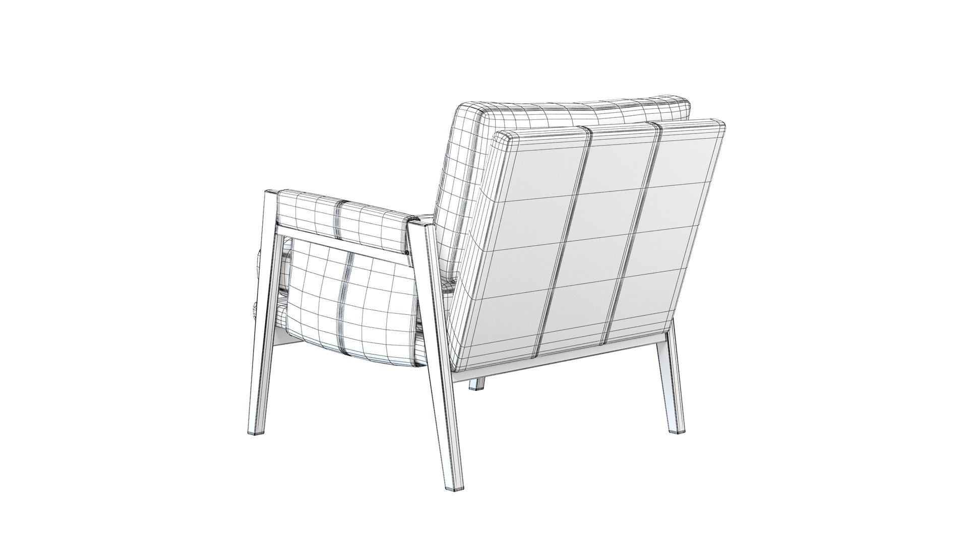 Crate and Barrel Tyson Armchair 3D model - TurboSquid 2089924